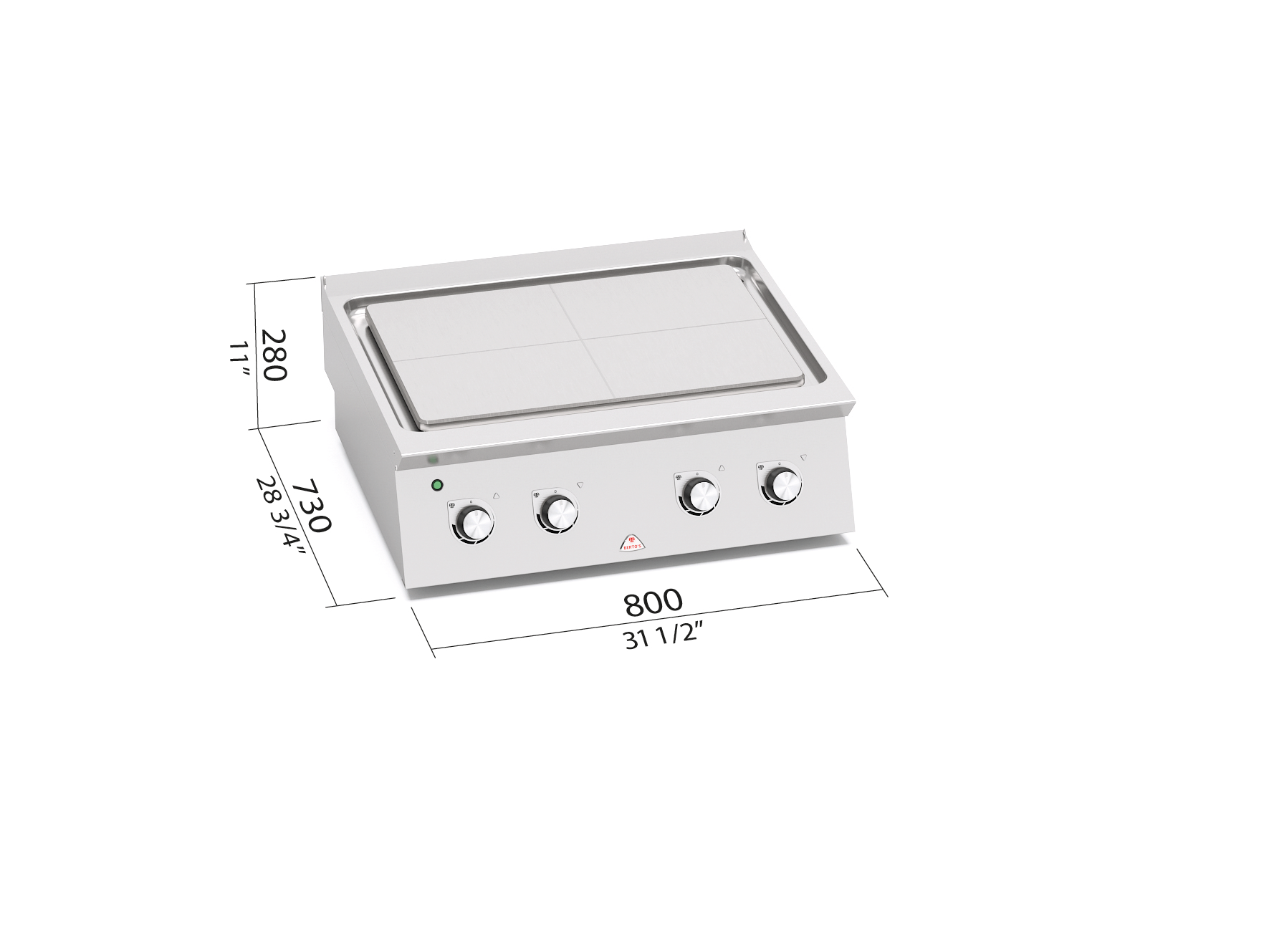 ELECTRIC RADIANT HOTPLATE - 07880000 - Commercial kitchens | Berto's