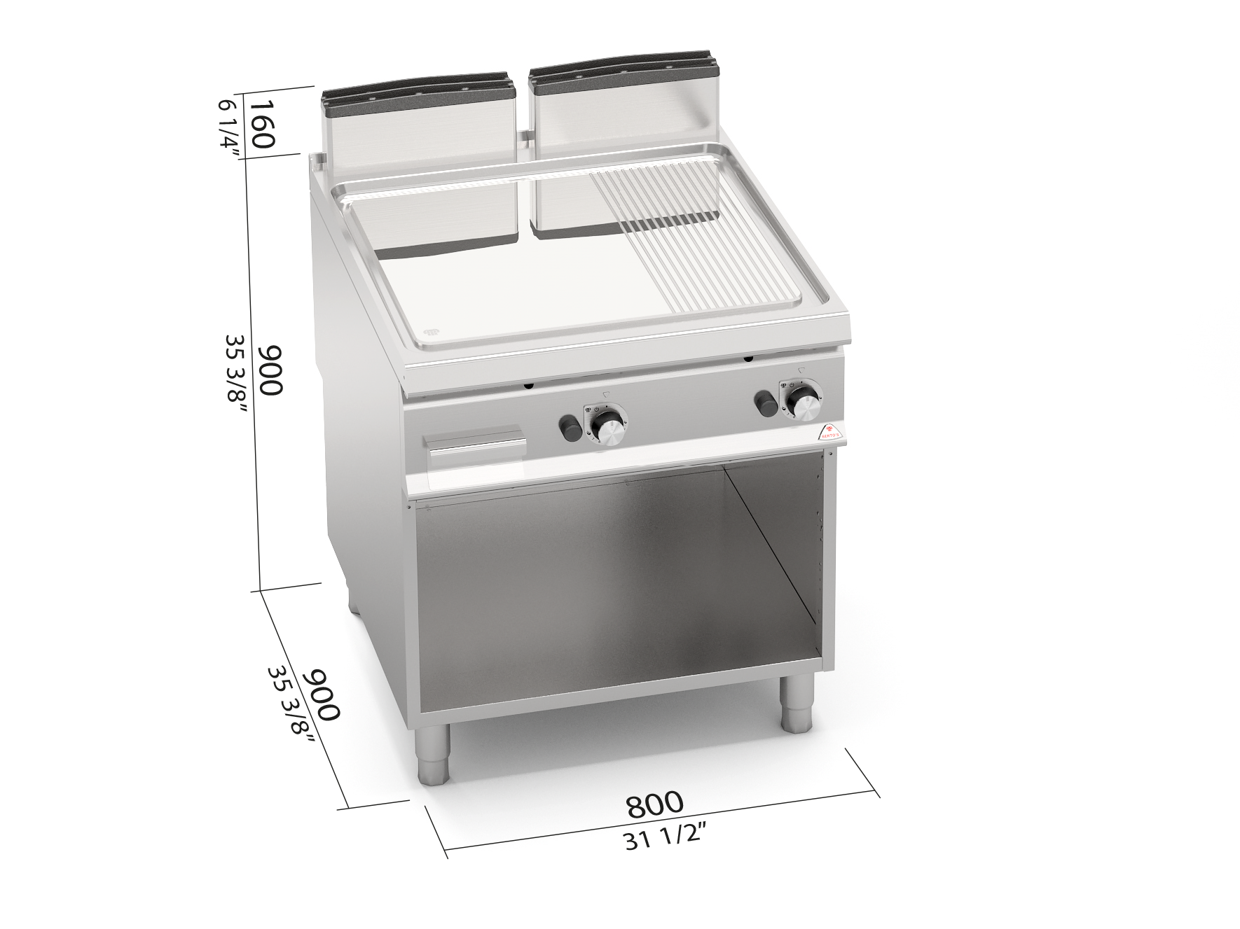 SMOOTH/GROOVED GAS GRIDDLE (COMPOUND) WITH CABINET - 13302700 ...