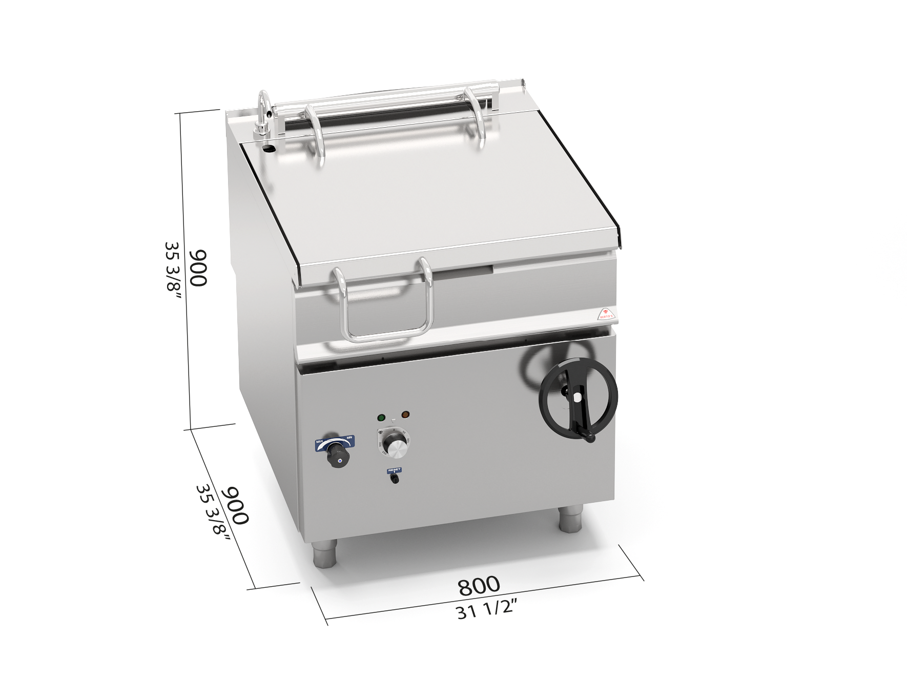 80 L ELECTRIC TILTING BRATT PANS - 13822504 - Commercial kitchens | Berto's