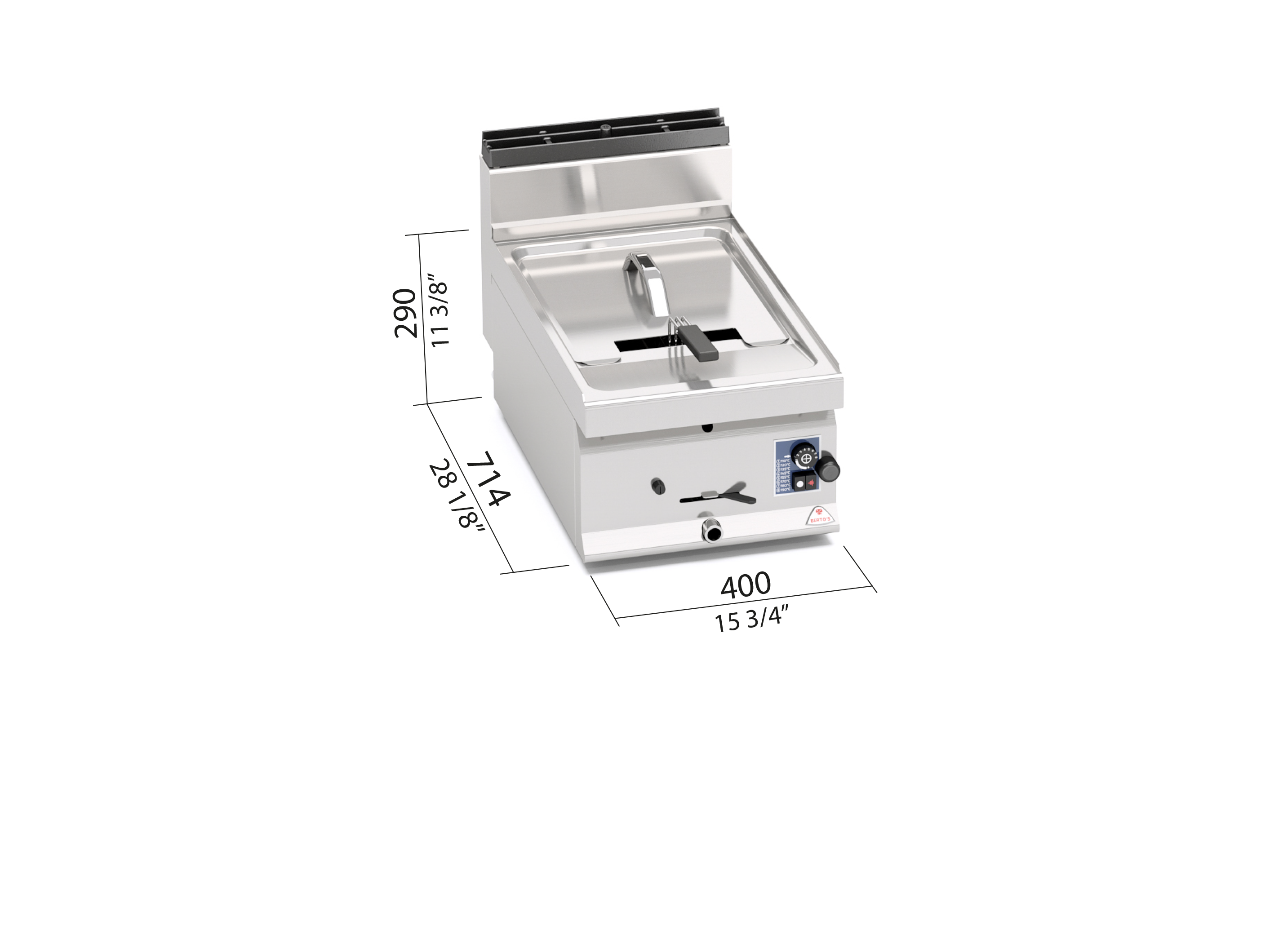 GAS FRYER (COUNTER TOP) - SINGLE TANK 10 L - 17335000 - Commercial ...