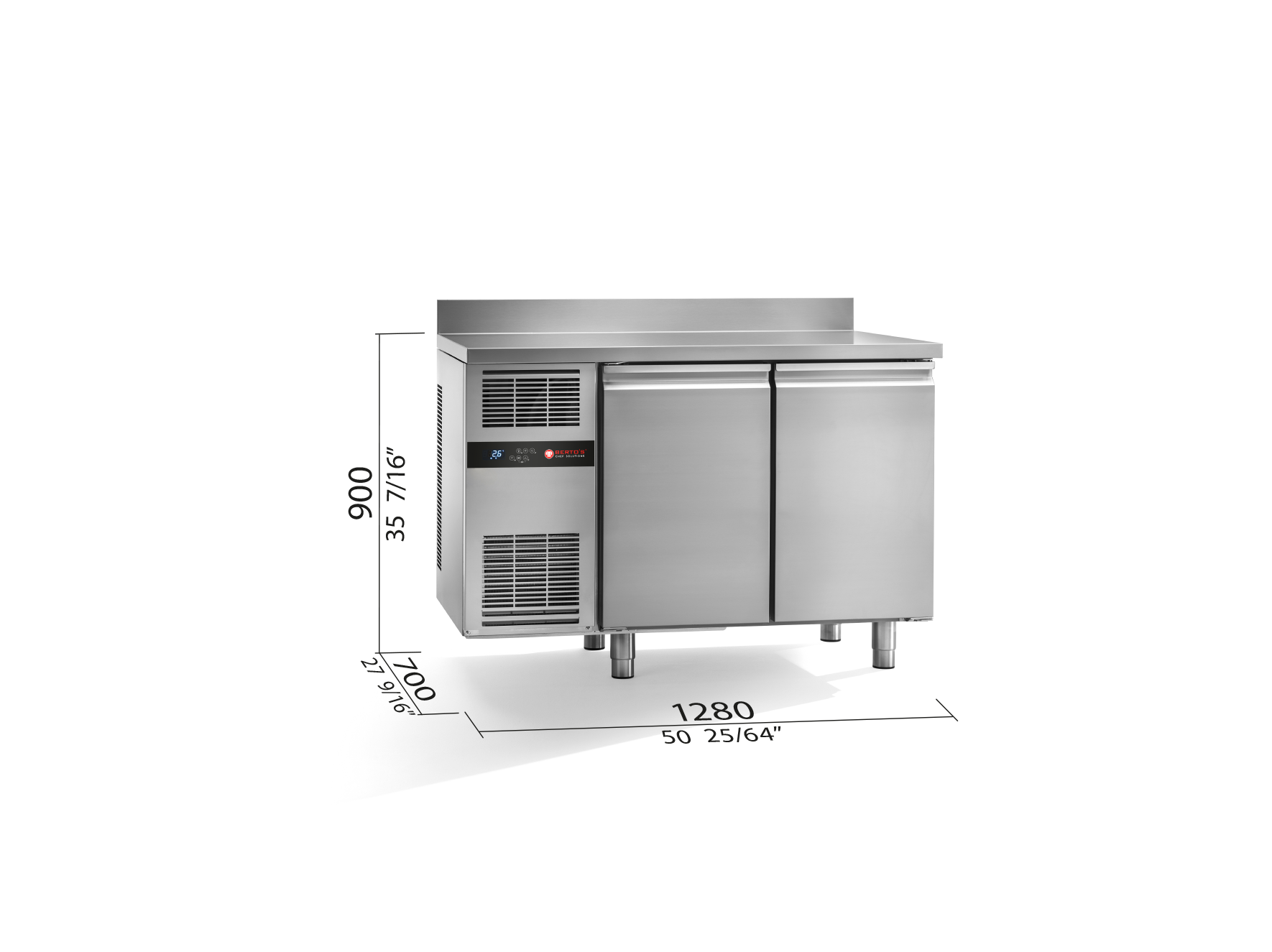 REFRIGERATED COUNTER 1280 -18-22°C PA - 06625020 - Commercial kitchens ...