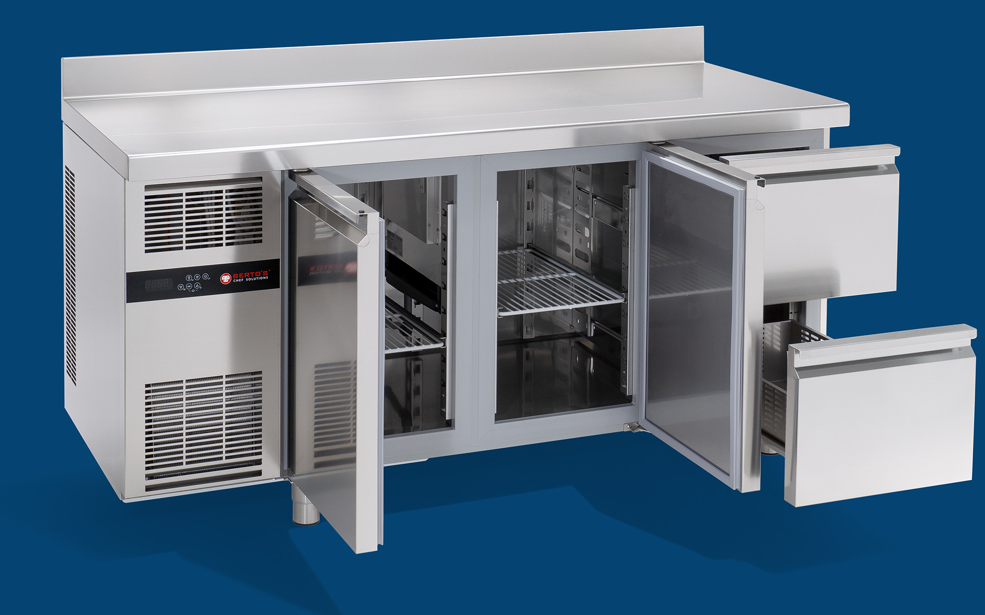 Refrigerated prep tables, chef bases and cabinets - Storing food | Berto's