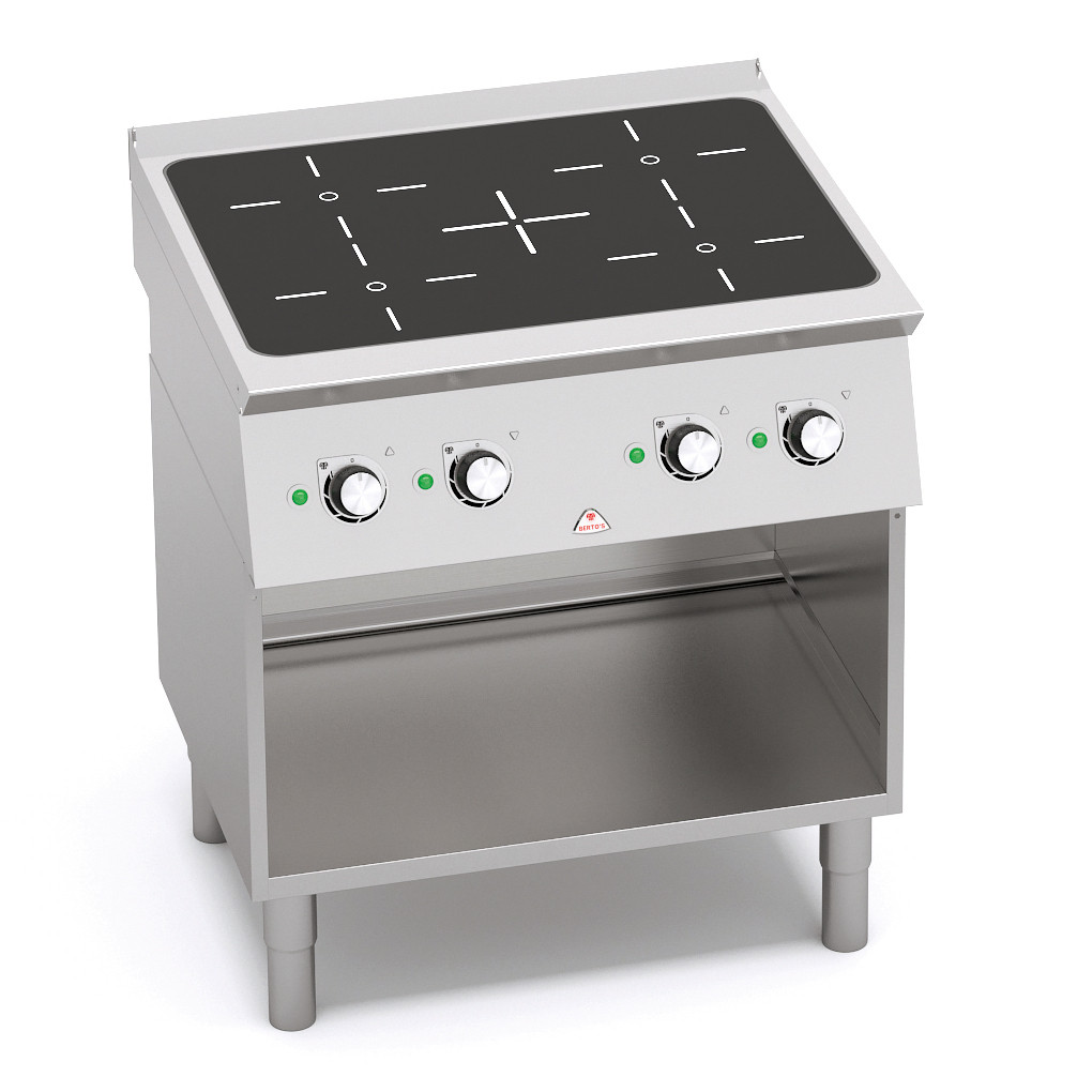 4-ZONES POWERED INDUCTION COOKER - 07736300 - Commercial kitchens | Berto's