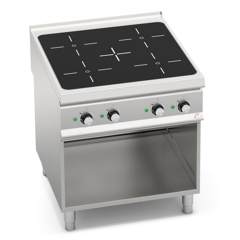 4-ZONE INDUCTION TOP ON CABINET - 13736200 - Commercial kitchens | Berto's