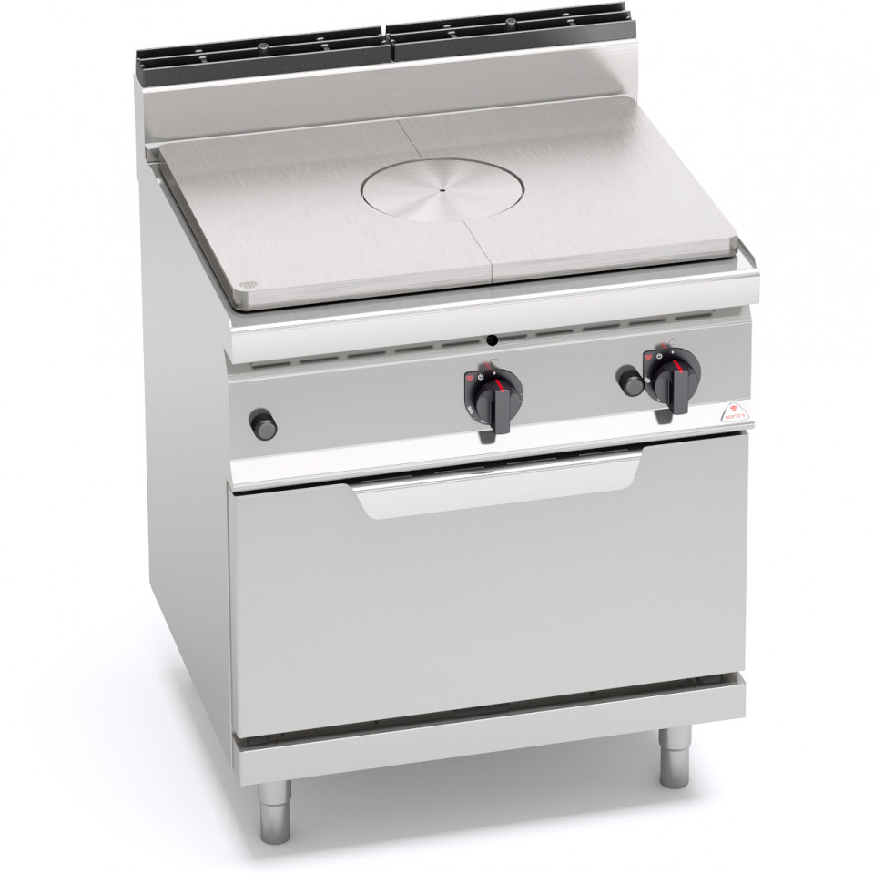SOLID TOP WITH 2/1 GAS OVEN - 18861000 - Commercial kitchens | Berto's