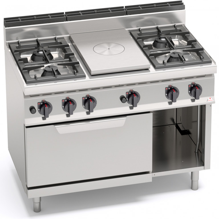 SOLID TOP + 2 OPEN BURNERS WITH CABINET - 18875000 - Commercial ...