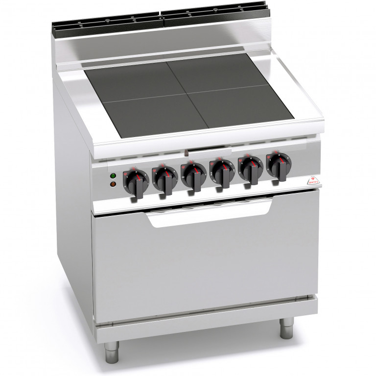 4 SQUARE PLATE ELECTRIC STOVE WITH 2/1 ELECTRIC OVEN - 18724500 ...