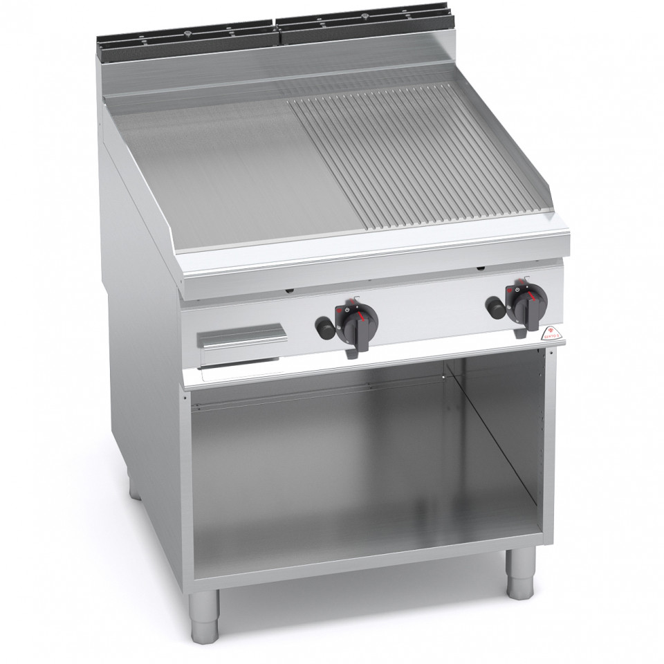 HALF-RIBBED GAS GRIDDLES ON CABINET - 20305500 - Commercial kitchens ...