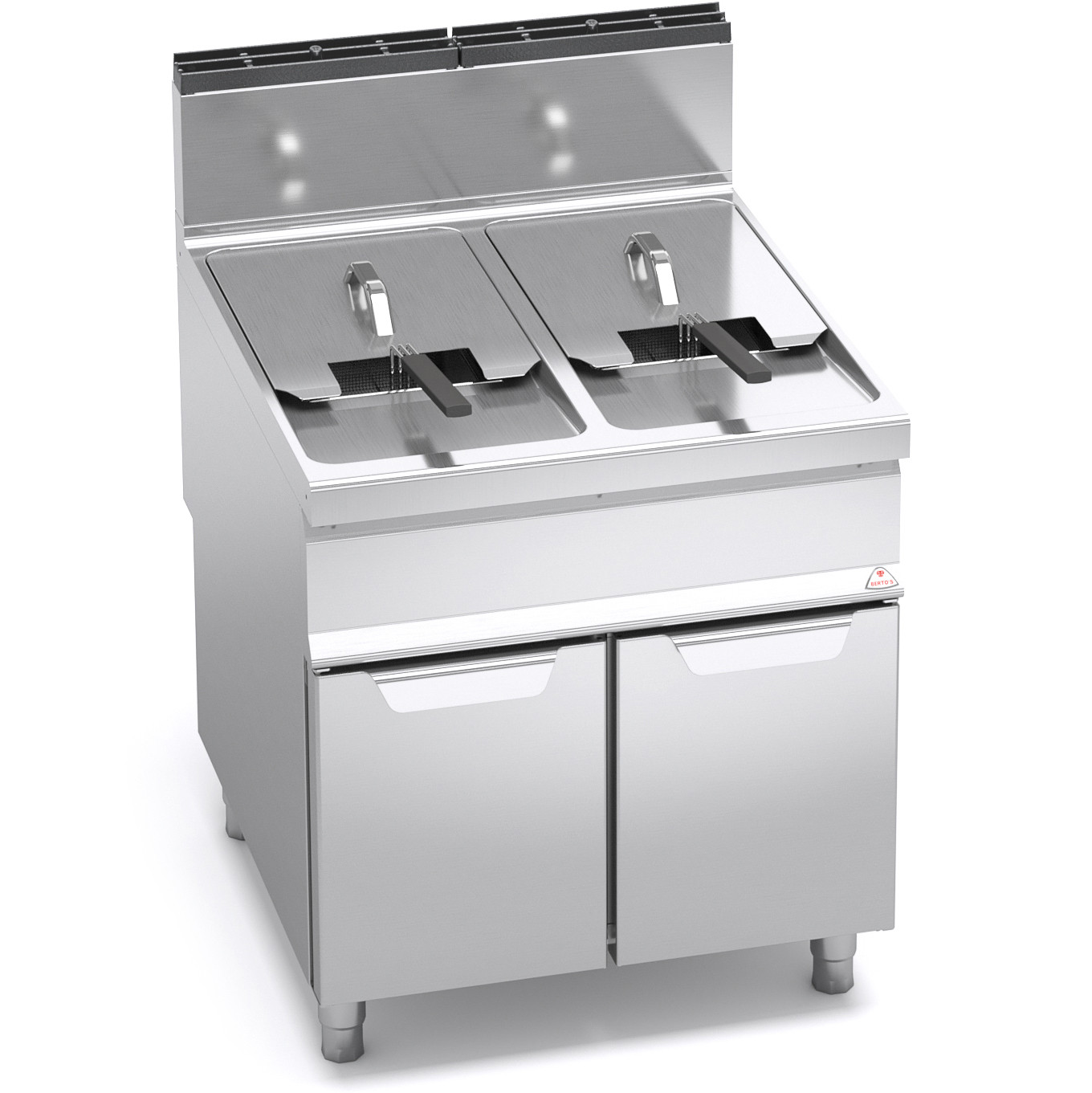 FRITEUSE À GAZ 20+20 LITRES - 20480000 - Cuisines professionnelles ...