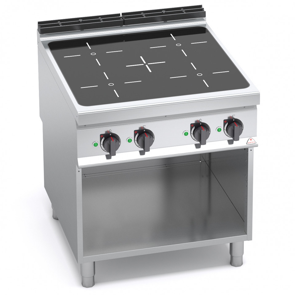 4-ZONE INDUCTION TOP ON CABINET - 20736200 - Commercial kitchens | Berto's