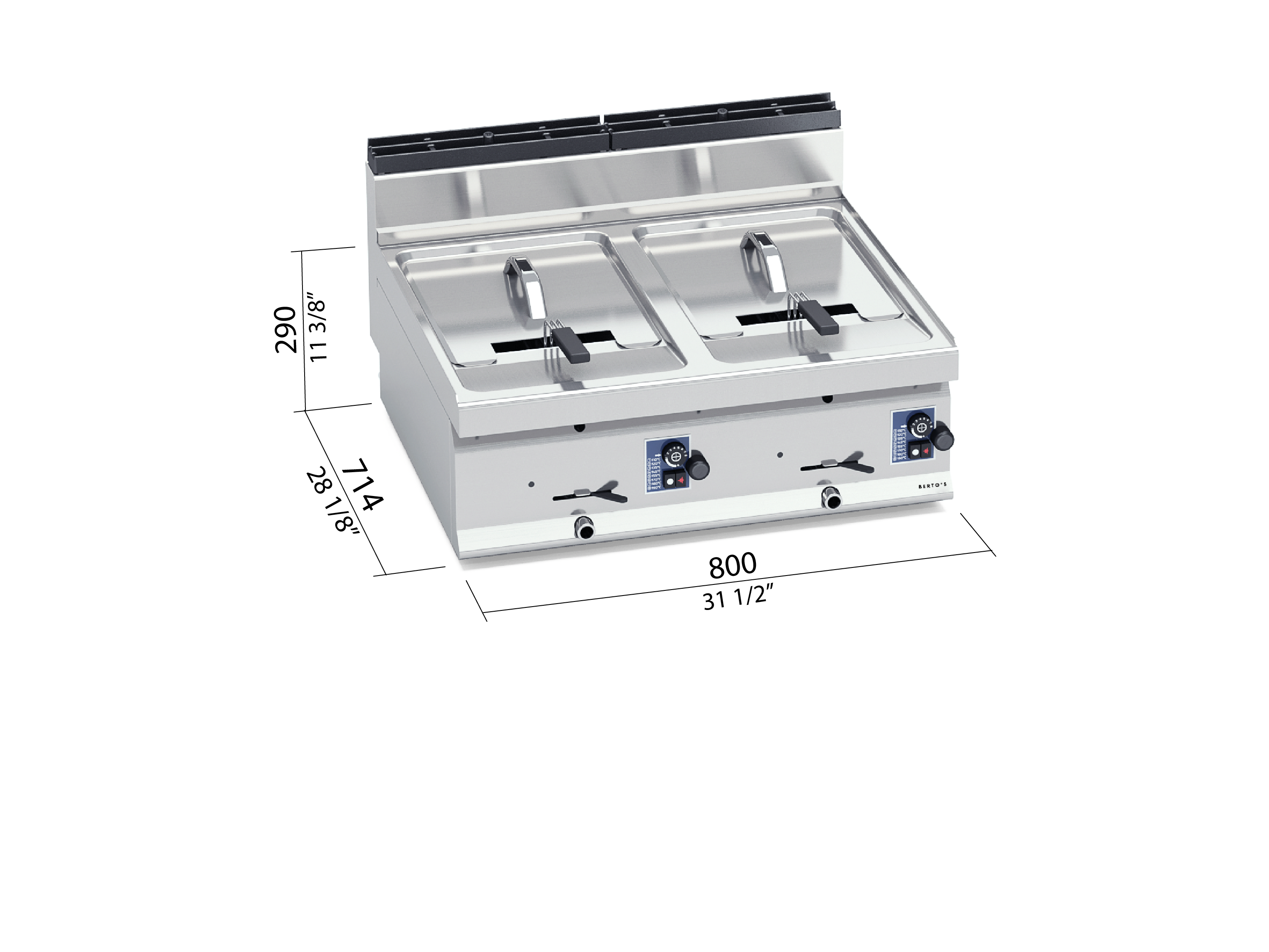 GAS FRYER (COUNTER TOP) - TWIN TANK 10+10 L - 17355000 - Commercial ...