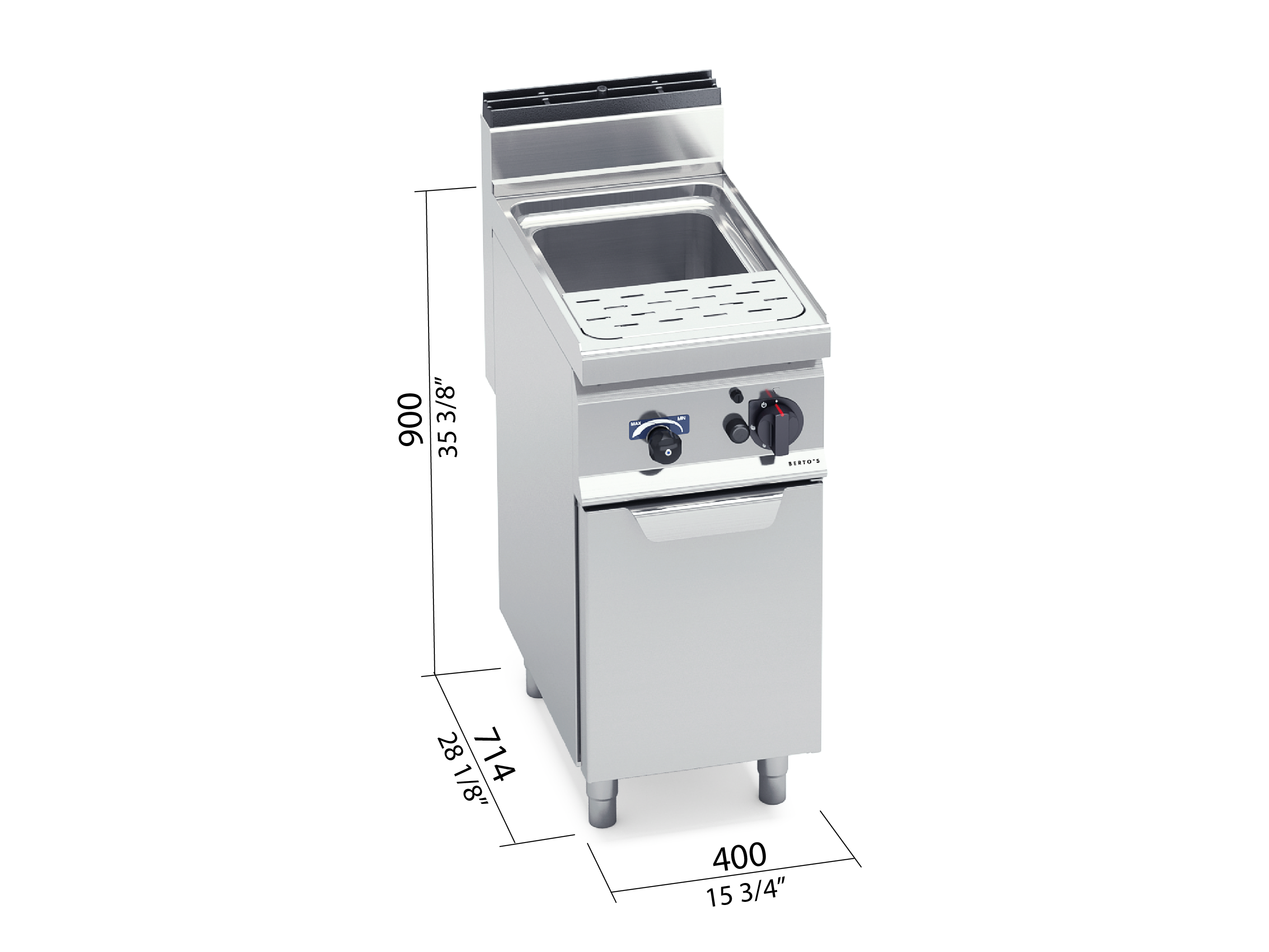GAS PASTA COOKER - 30 L - 18180000 - Commercial kitchens | Berto's