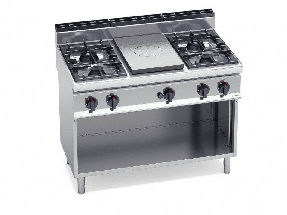 SOLID TOP + 4 OPEN BURNERS WITH CABINET - 18876000 - Commercial ...