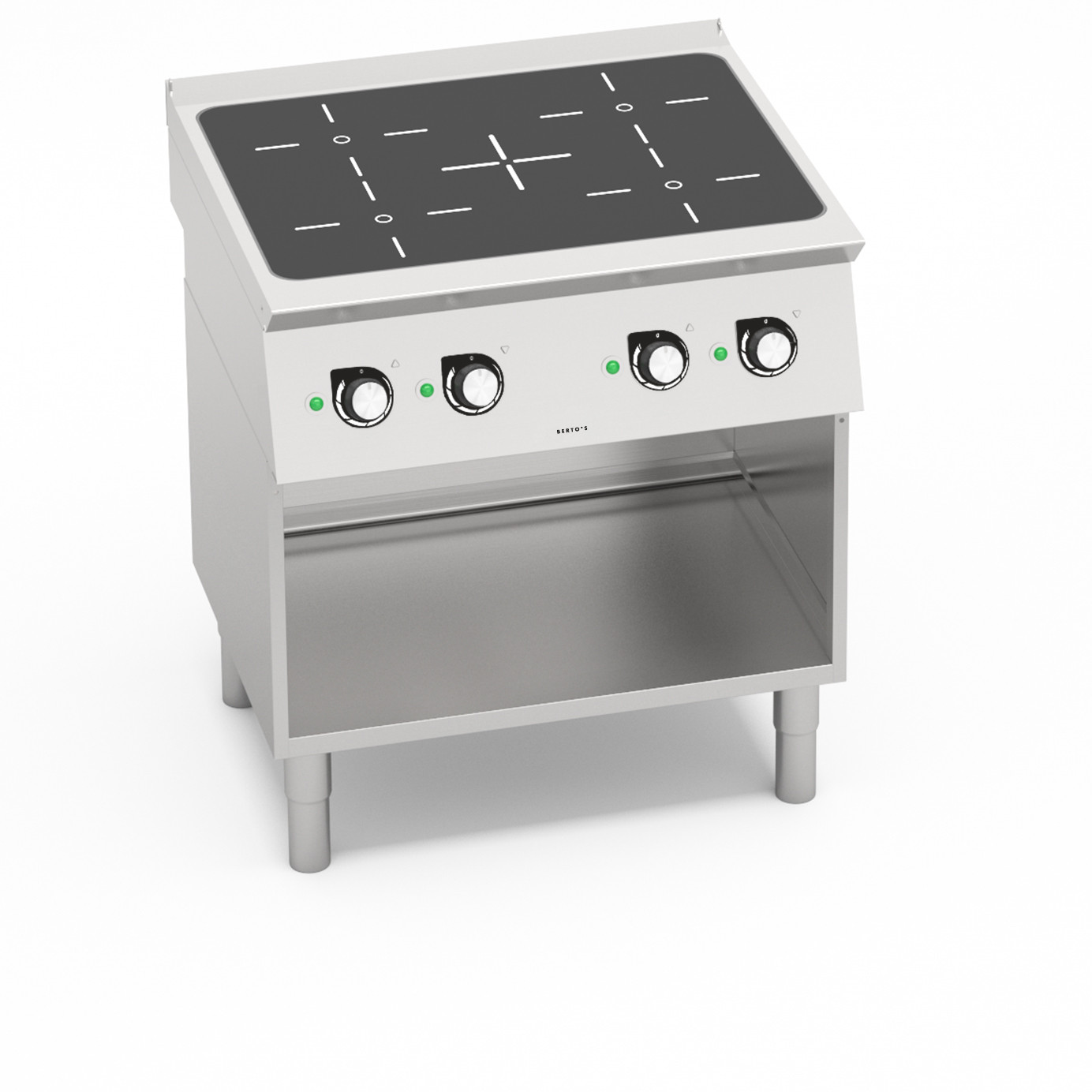 4-ZONES INDUCTION COOKER - 07736200 - Commercial kitchens | Berto's