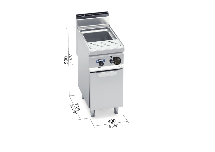 GAS PASTA COOKER - 30 L - 18180000 - Commercial kitchens | Berto's