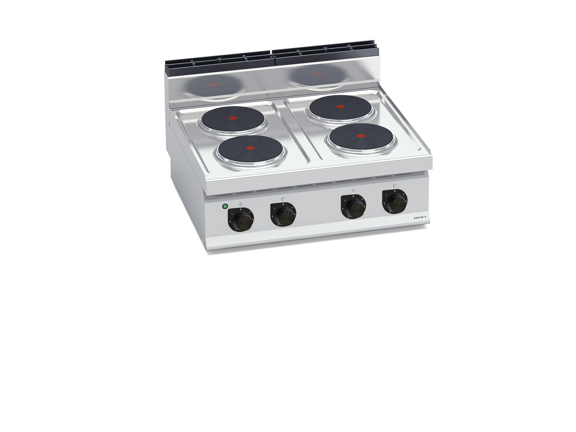 4 ROUND PLATE ELECTRIC STOVE - 18722000 - Commercial kitchens | Berto's