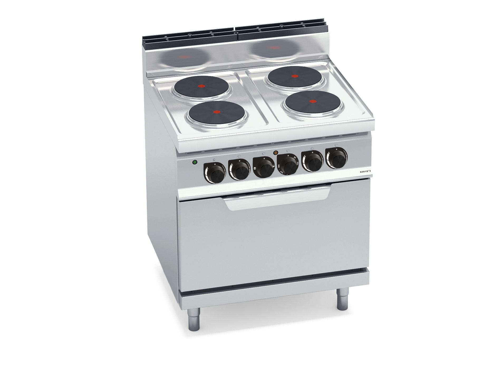 4 ROUND PLATE ELECTRIC STOVE WITH 2/1 ELECTRIC OVEN - 18724000 ...